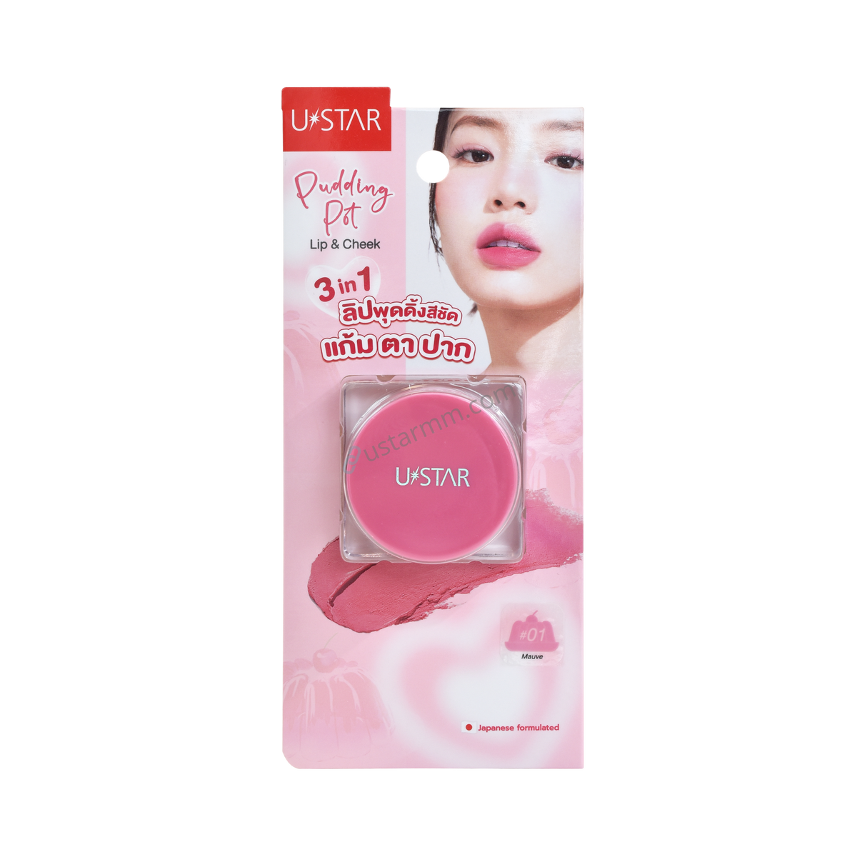 Lip & Cheek Pudding Pot #01 Mauve – UStar Cosmetics