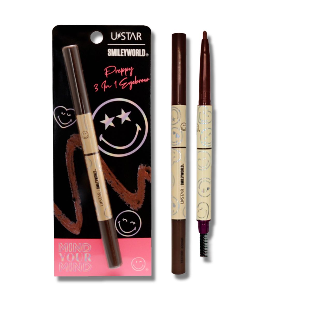 Smileyworld Preppy 3 in 1 Eyebrow – UStar Cosmetics